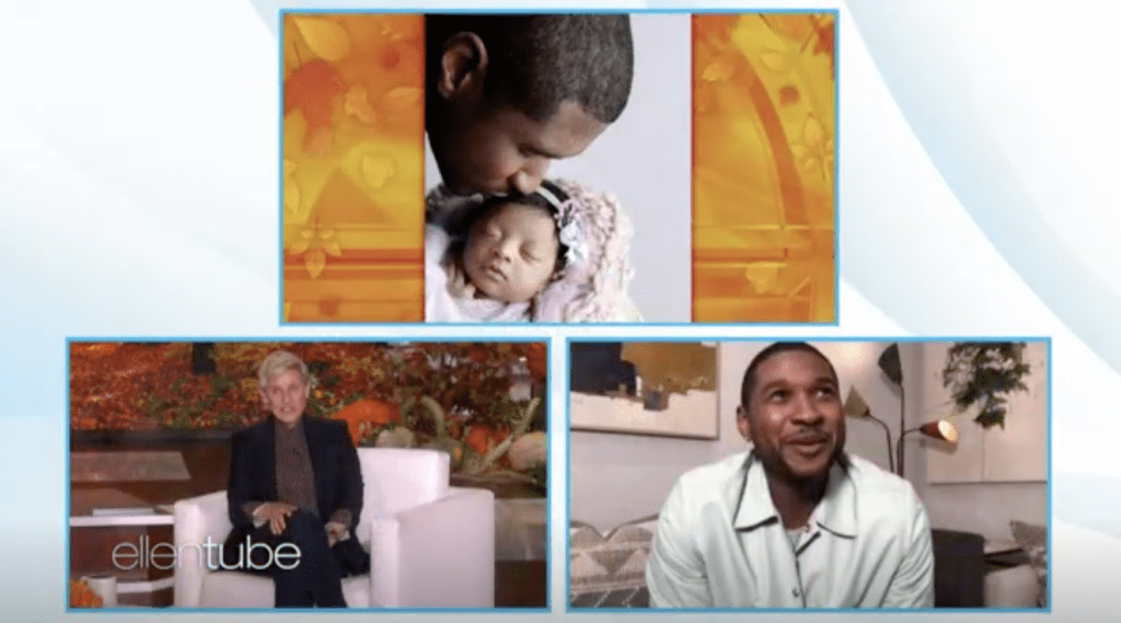 Usher Shares First Photo of Daughter Sovereign Bo Raymond on 'Ellen ...