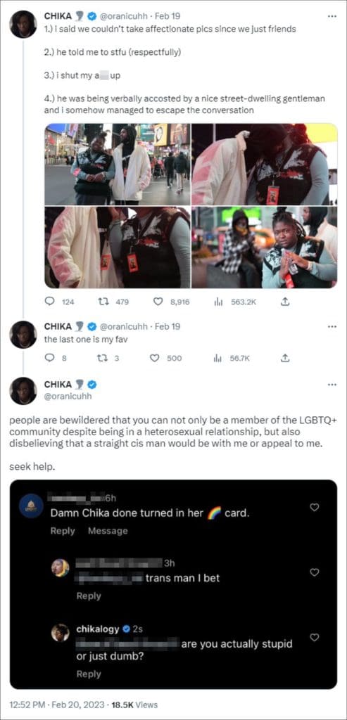 Rapper Chika Defends Her Heterosexual Relationship After Accused Of ...